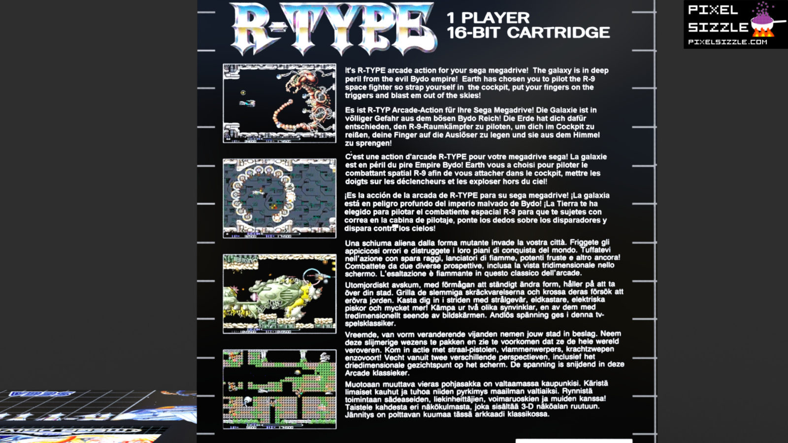 Unreleased R-Type for the Sega Genesis / Sega Megadrive